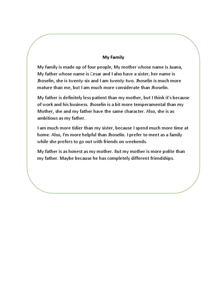 Family Dynamics and Traits | PDF