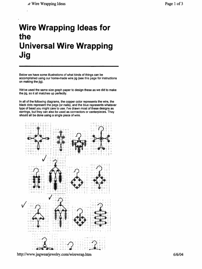 Wire Wrapping Ideas For The Universal Wire Wrapping Jig | PDF | Wire ...
