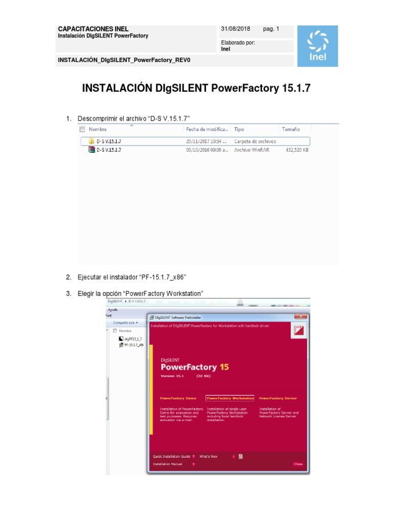 Instalación Digsilent Powerfactory Rev0 | PDF