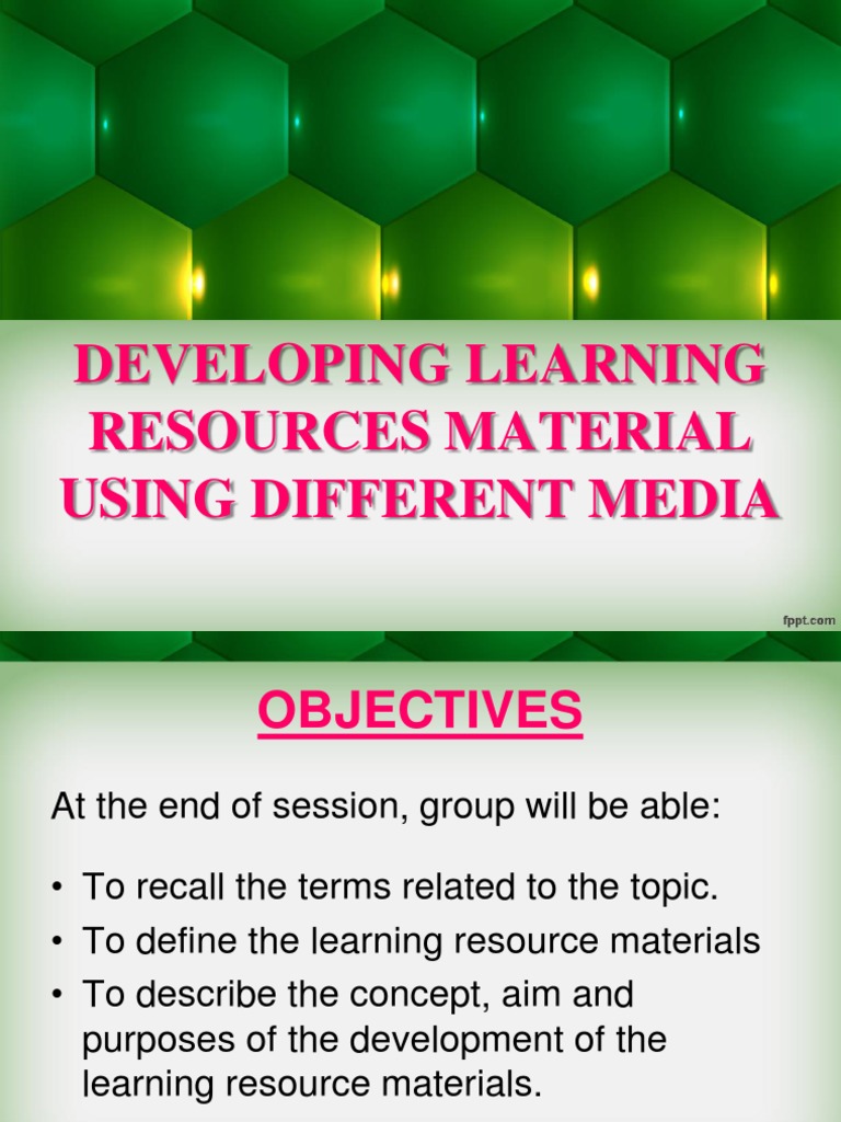 11th Developing Learning Resources Using Different Media 1 Pdf