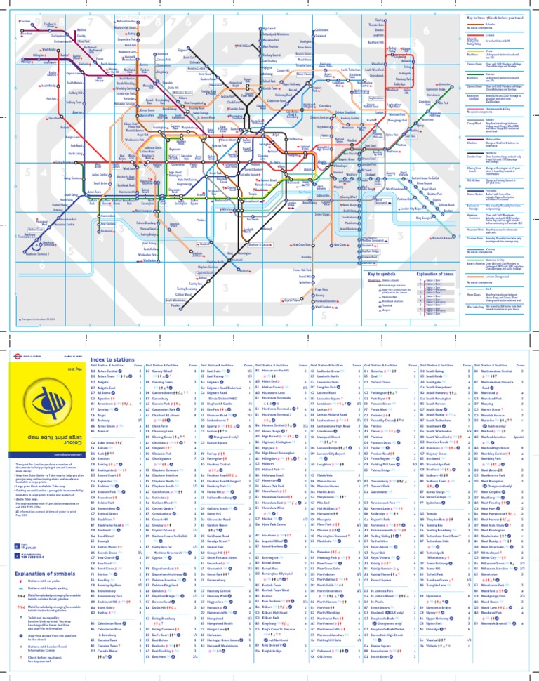 Large Print Tube Map | PDF