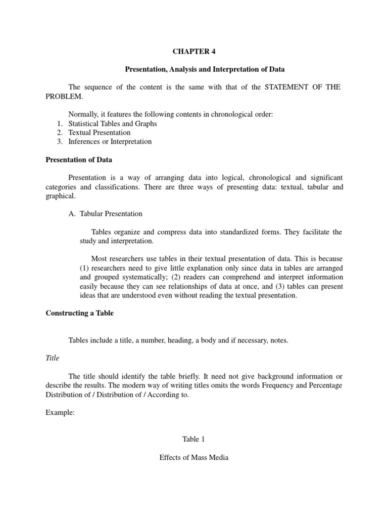 Chapter 4: HOW TO WRITE CHAPTER OF RESEARCH PAPER | Download Free PDF ...