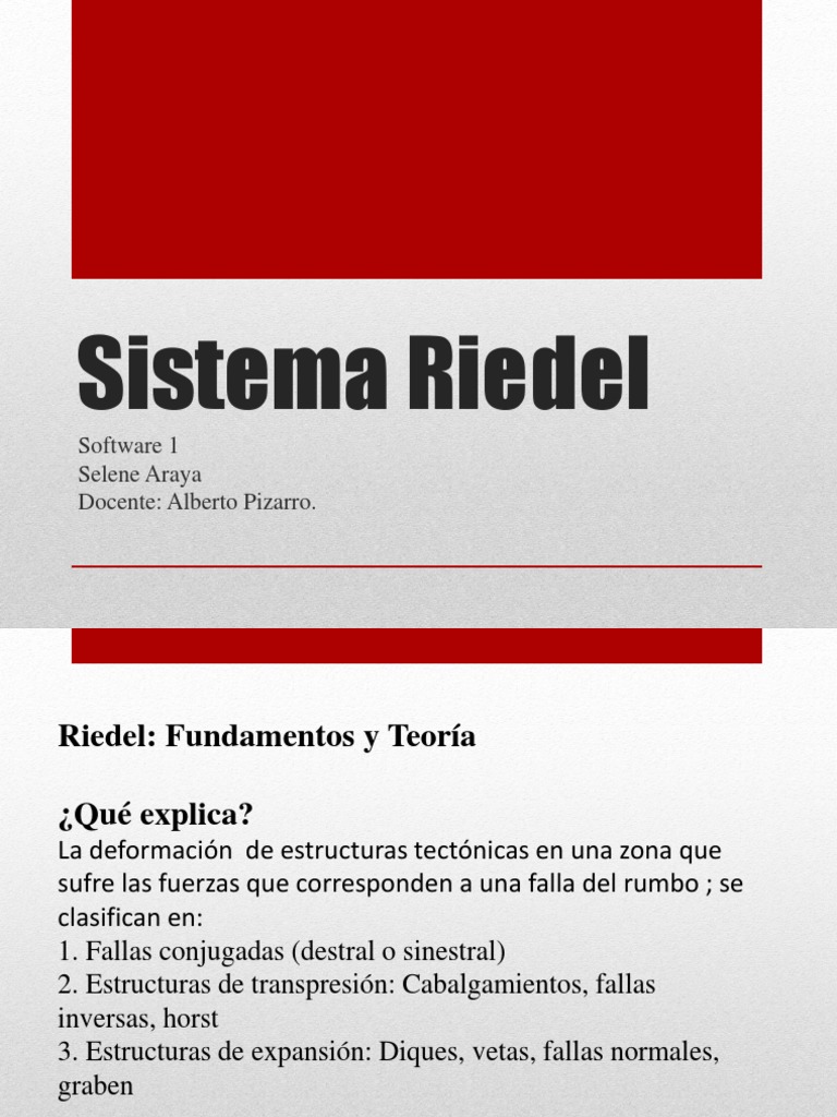 Sistema Riedel | PDF | Falla (geología) | Geología estructural