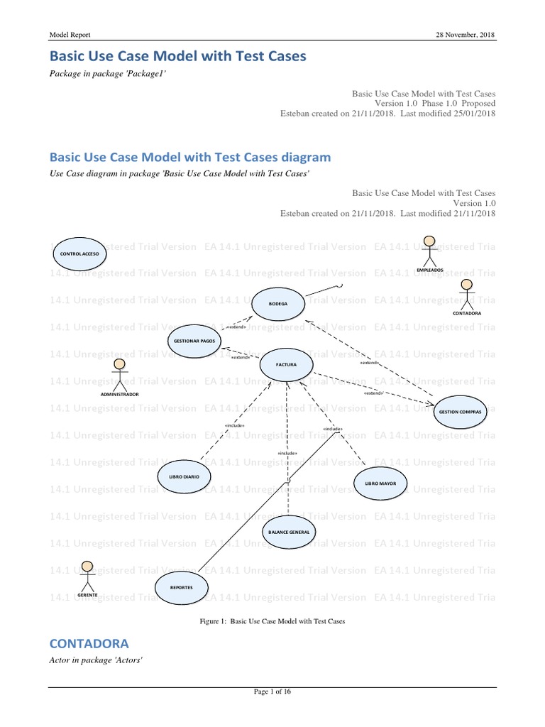 Basic Use Case Model With Test Cases | PDF | Use Case | Scientific Modeling