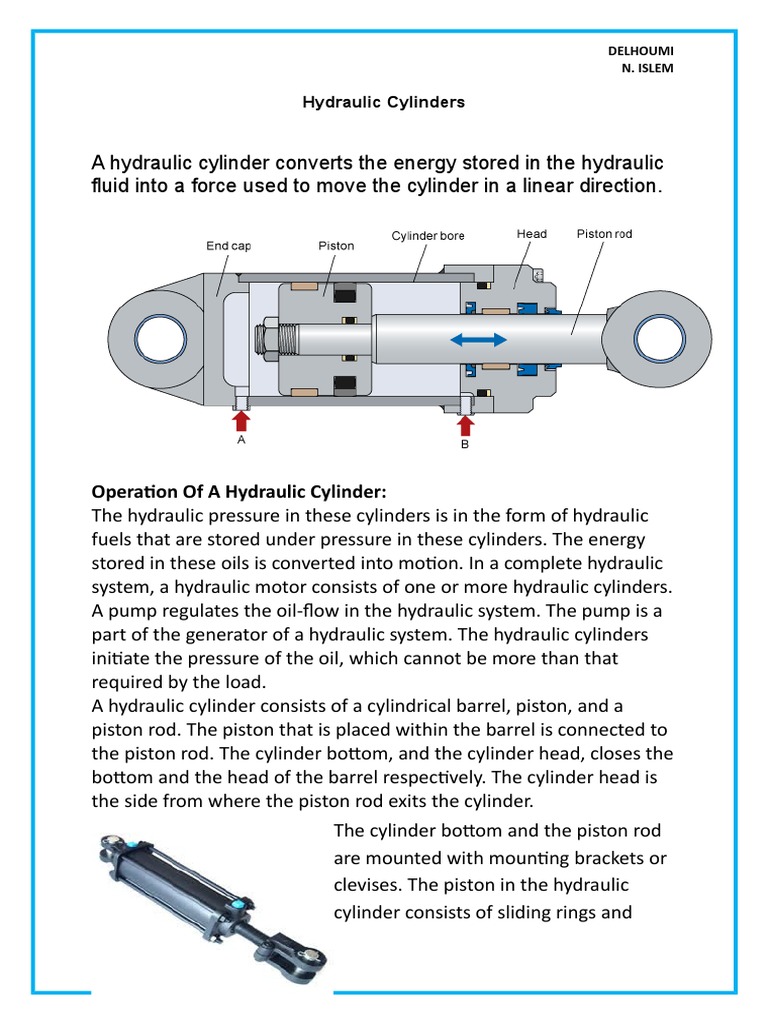 Hydraulic Cylinders | PDF | Cylinder (Engine) | Piston