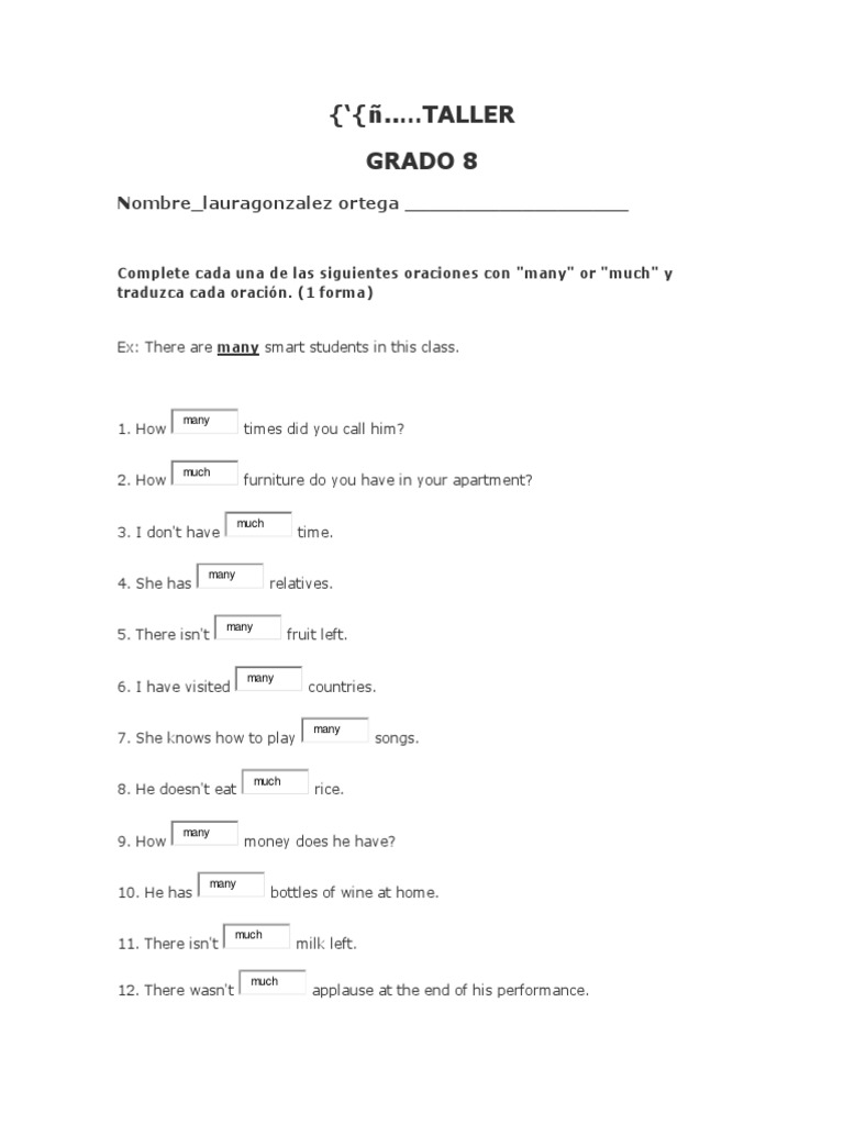 TALLER On Line 8 (2) Laura Ingles Listo | PDF