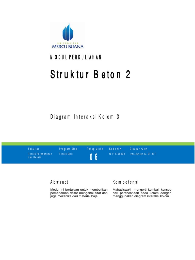 Modul 6 - Diagram Interaksi Kolom 3 | PDF
