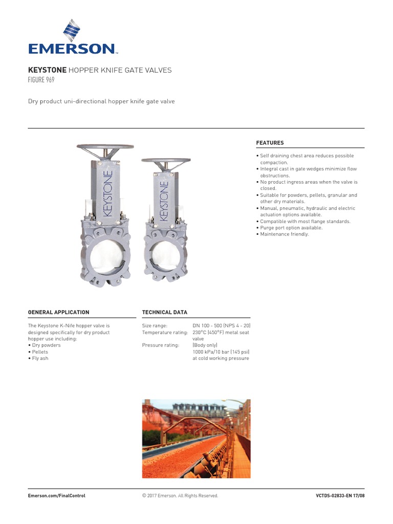 Product Data Sheet Figure 969 Hopper Knife Gate Valves Keystone en en ...