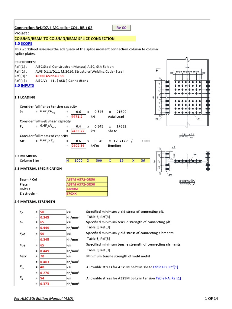 Splice HEB 1000 Full Strength | PDF | Beam (Structure) | Chemical ...