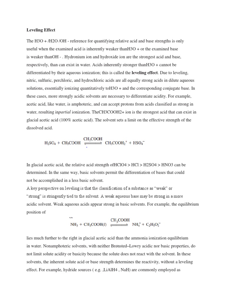 Leveling | PDF | Acid | Chemical Compounds