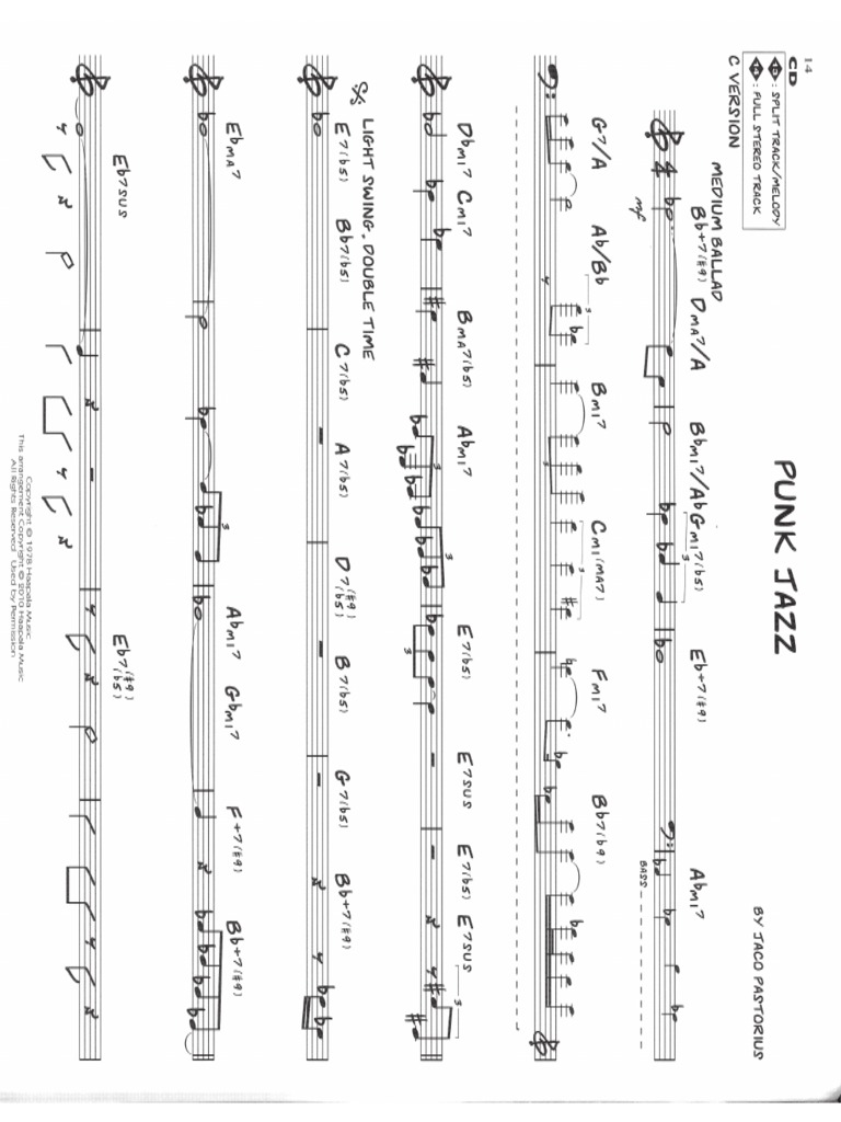 Punk Jazz Partitura | PDF