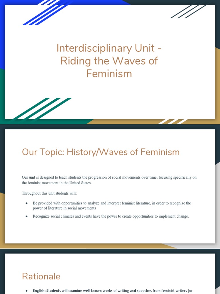 Interdisciplinary Unit Presentation | PDF | Feminism | Gender Studies