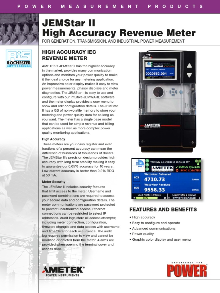 Jemstar II Iec High Accuracy Meter | PDF | World Wide Web | Internet & Web