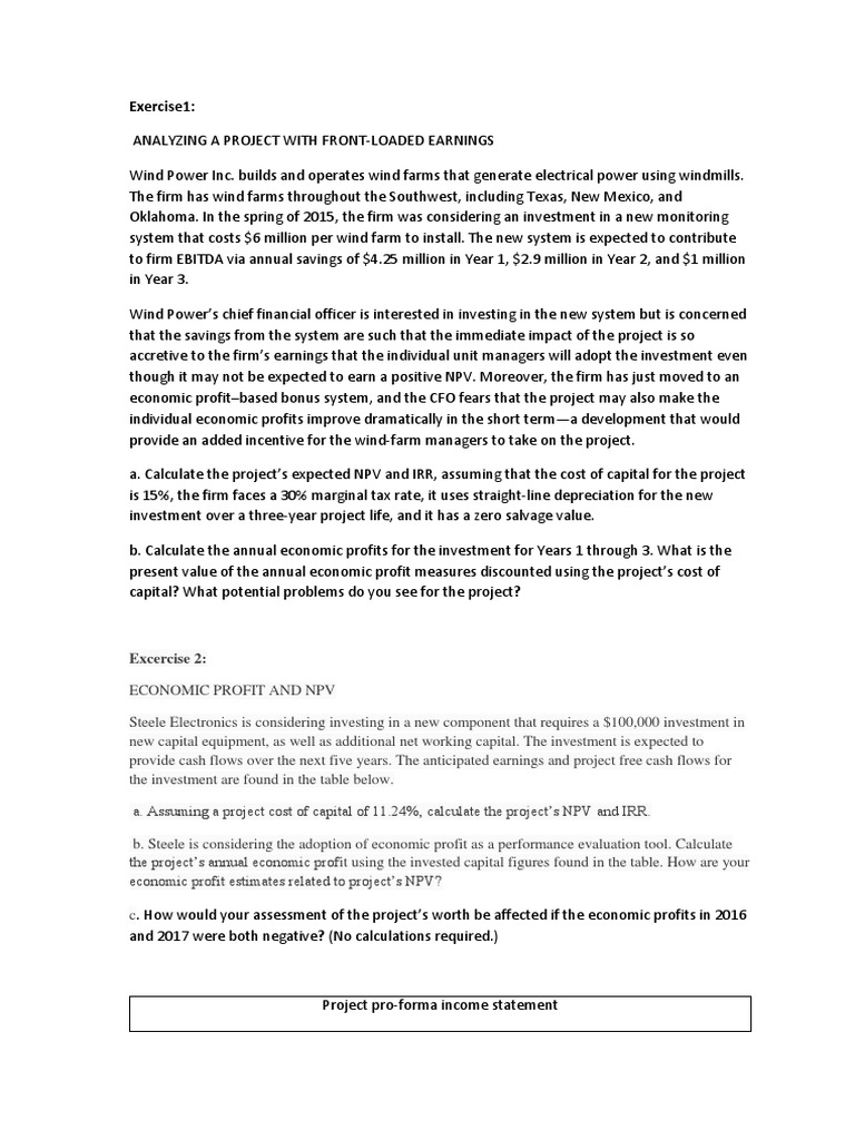 Project Valuation | PDF | Free Cash Flow | Net Present Value