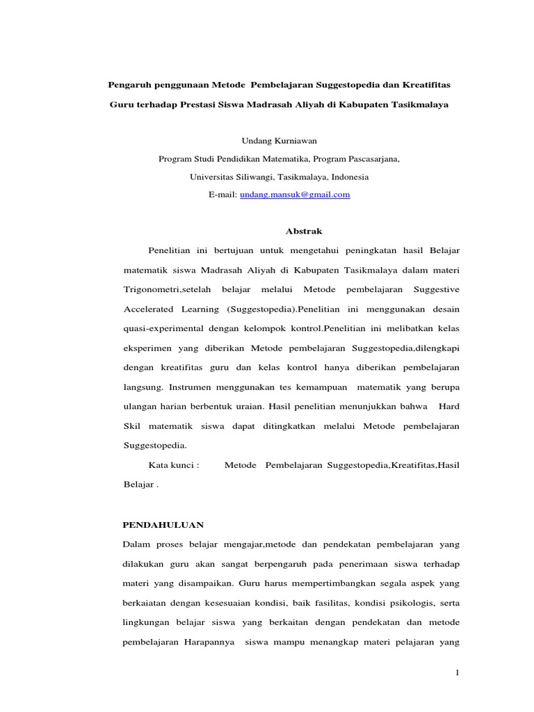 Metode Suggestopedia | PDF