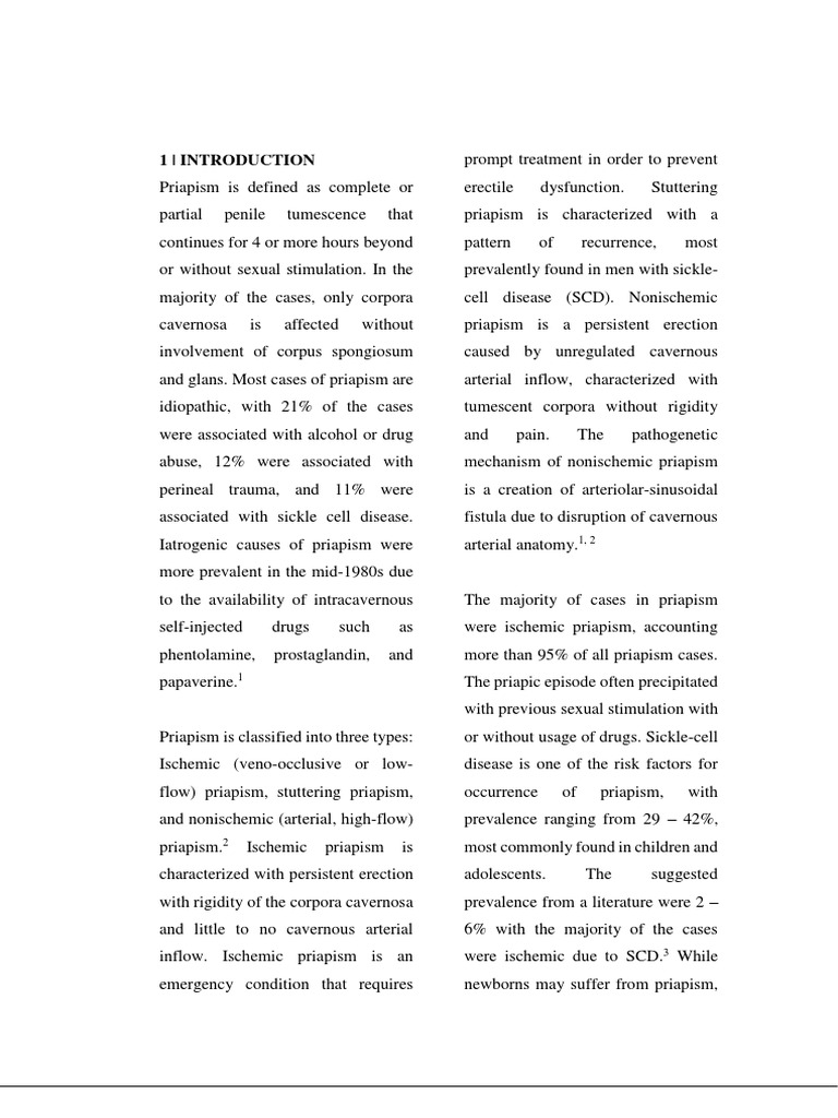 Bab 2 Jurnal Priapismus | PDF | Epidemiology | Clinical Medicine