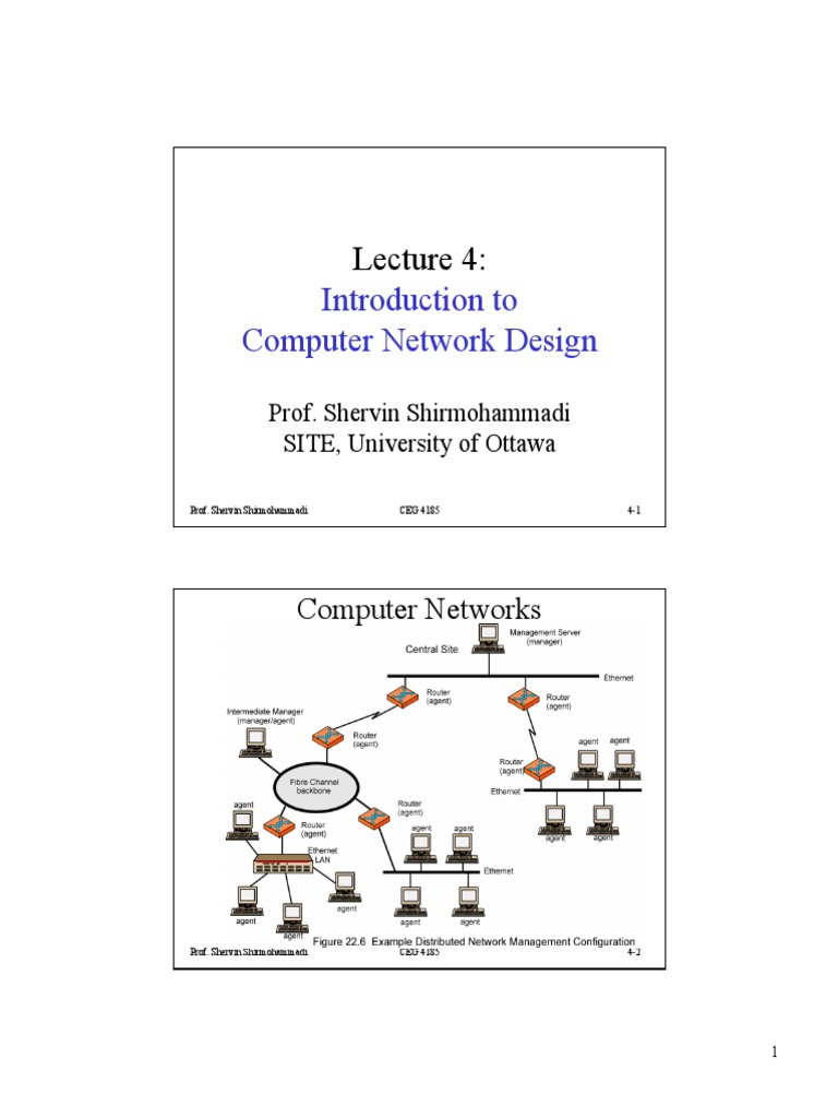 Introduction To Computer Network Design | PDF | Computer Network | Networks
