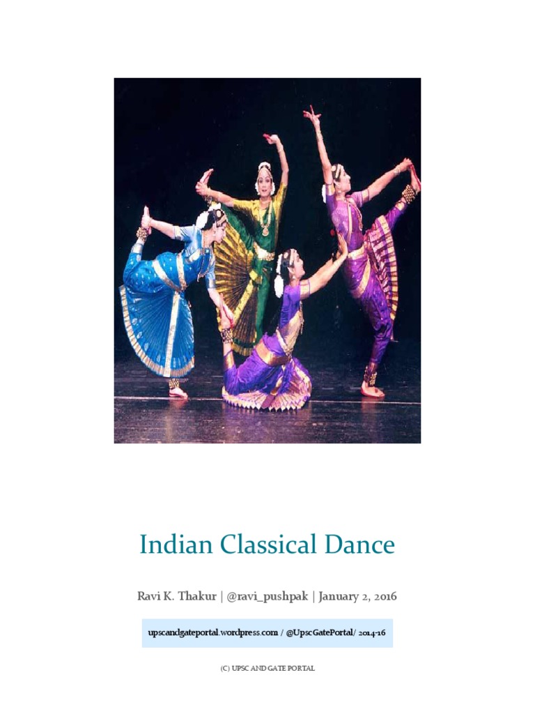 Indian Classical Dance PDF | Download Free PDF | Dances | Concert Dance