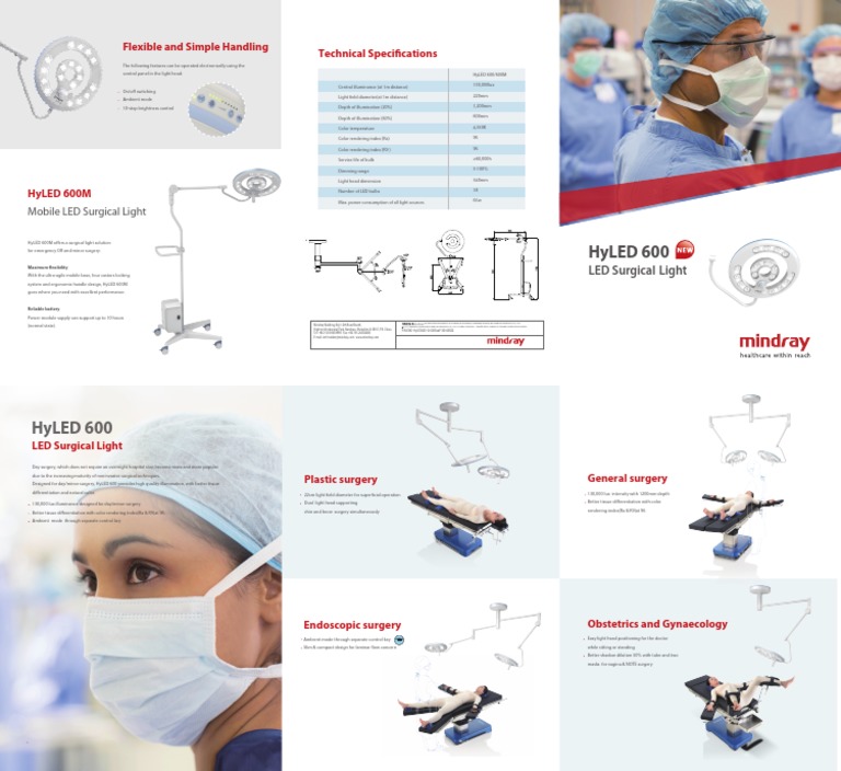5.1brochure HyLED 600 - EN - V20160826 PDF | PDF | Lighting | Surgery