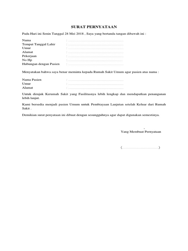 Surat Paps - Docx 1 | PDF