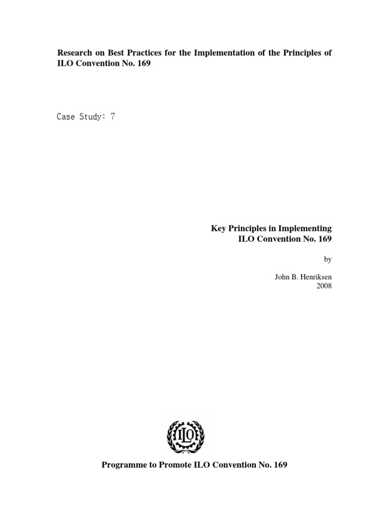 ILO Convention 169 | PDF | Sami People | Indigenous Peoples