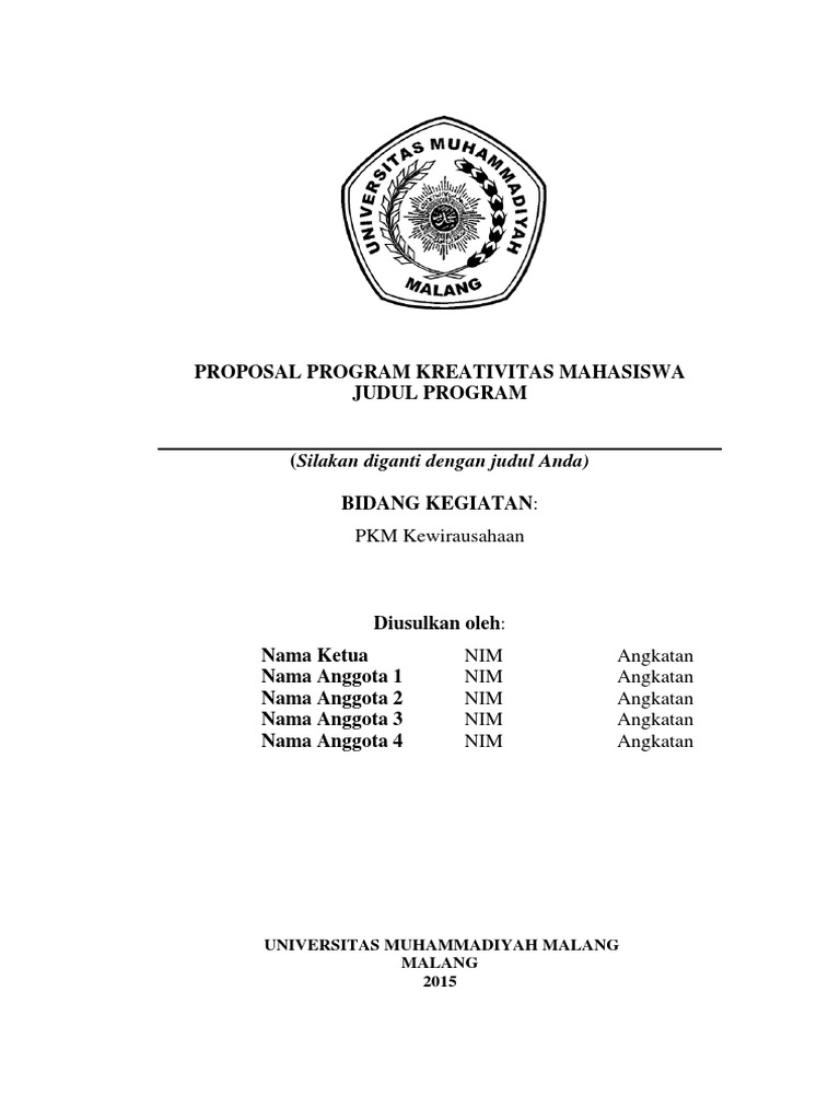 03 Template PKM-K Umm | PDF