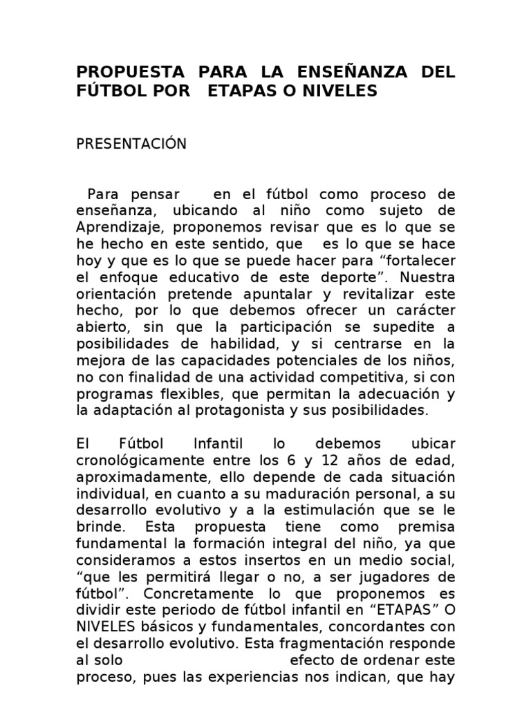 FUTBOL | PDF | Maestros | Deportes