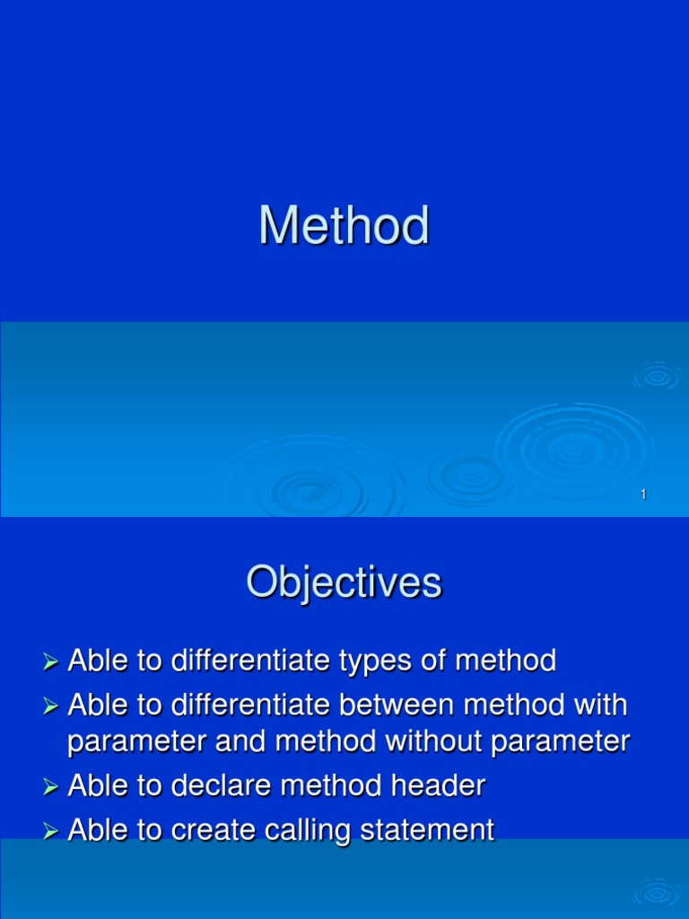 PCP Chapter 6 - Method | PDF | Parameter (Computer Programming ... PCP Chapter 6 - Method | PDF | Parameter (Computer Programming ...