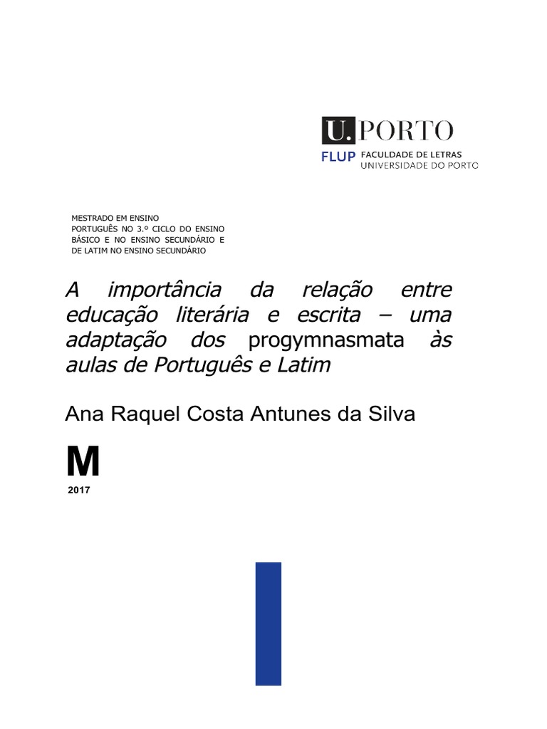 Progymnasmata | PDF | Portugal | Ensino médio