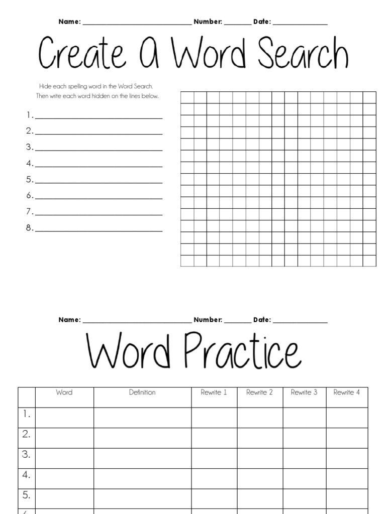 Word Work | PDF