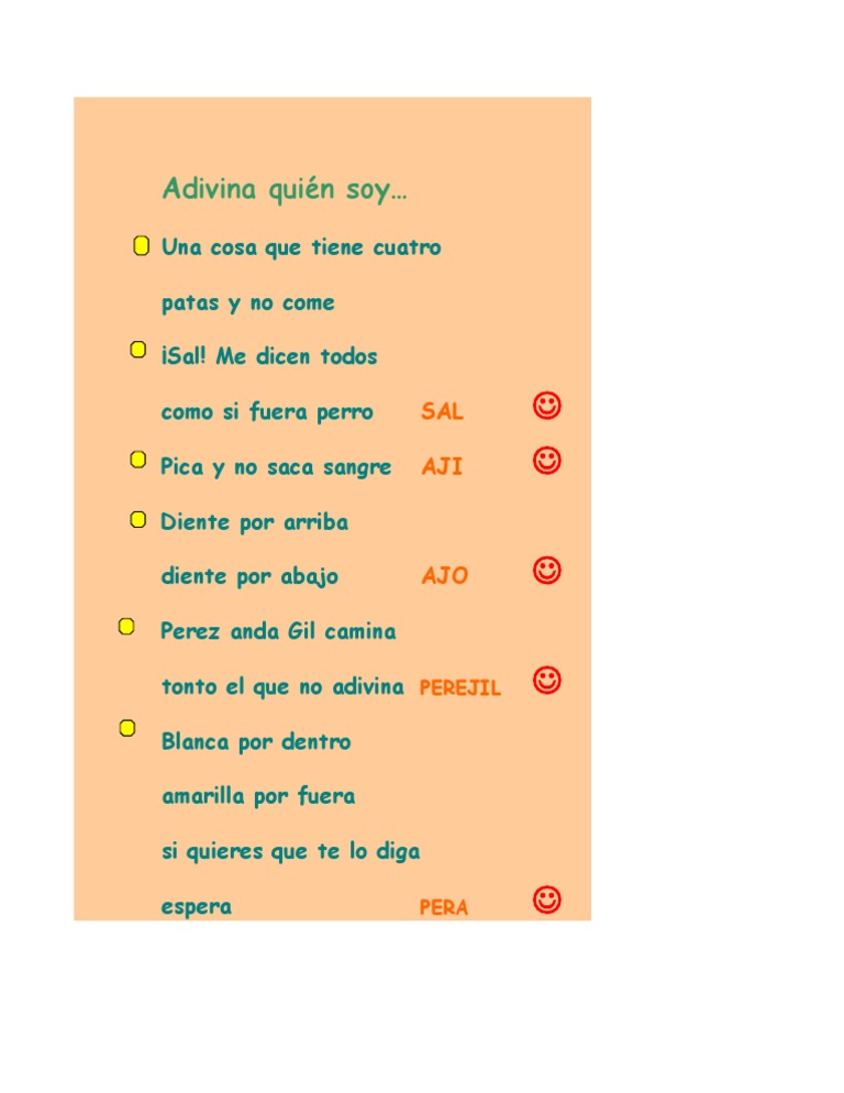 Adivina Quien Soy | PDF