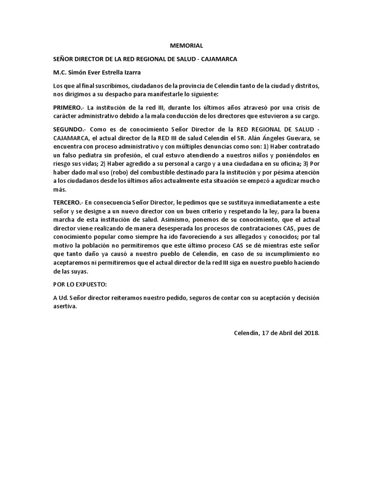 Modelo Memorial Salud | PDF | Gobierno