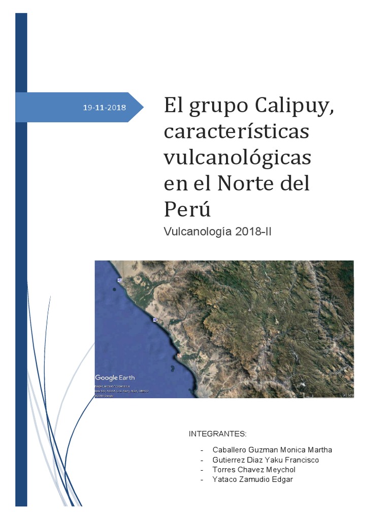 El Grupo Calipuy Características Vulcanológicas en El Norte Del Peru ...