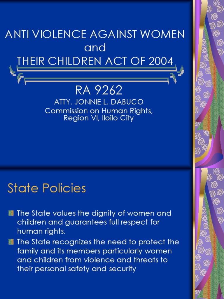 Ra 9262 Vawc | PDF | Prosecutor | Violence