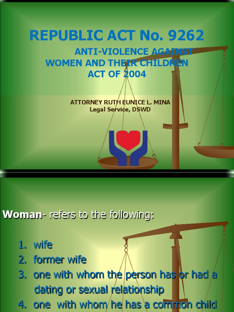 Ra 9262 | PDF | Restraining Order | Psychological Abuse