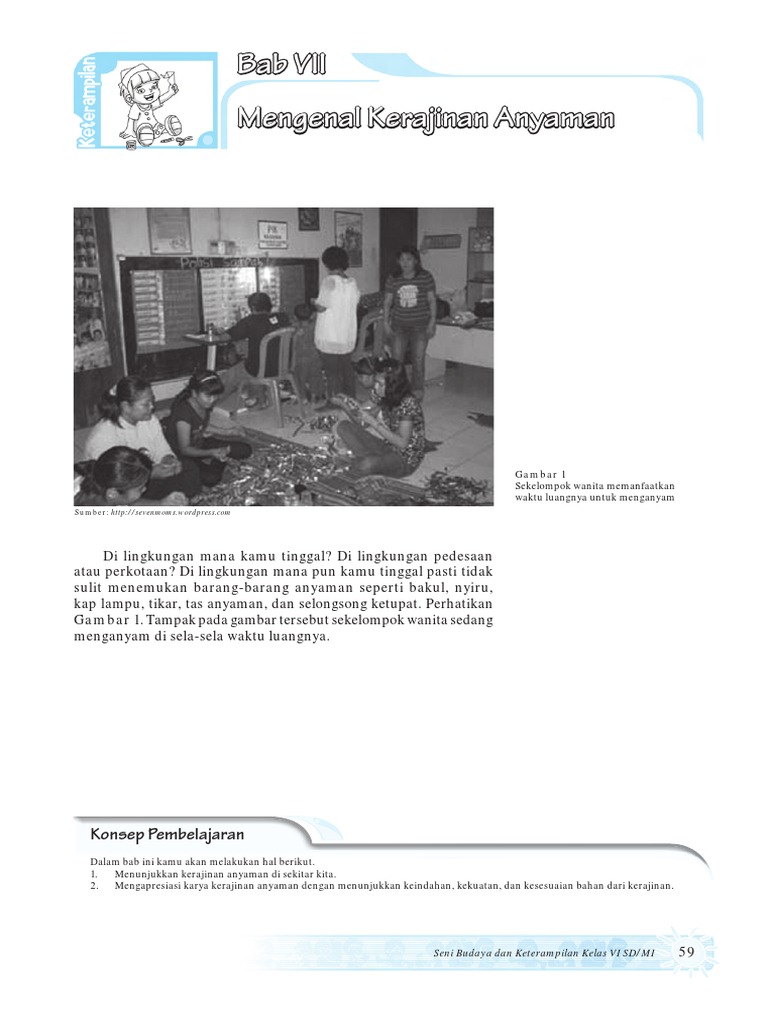 Sbk Sd Mi Kelas 6 Bab 7 Pdf Griya Taman