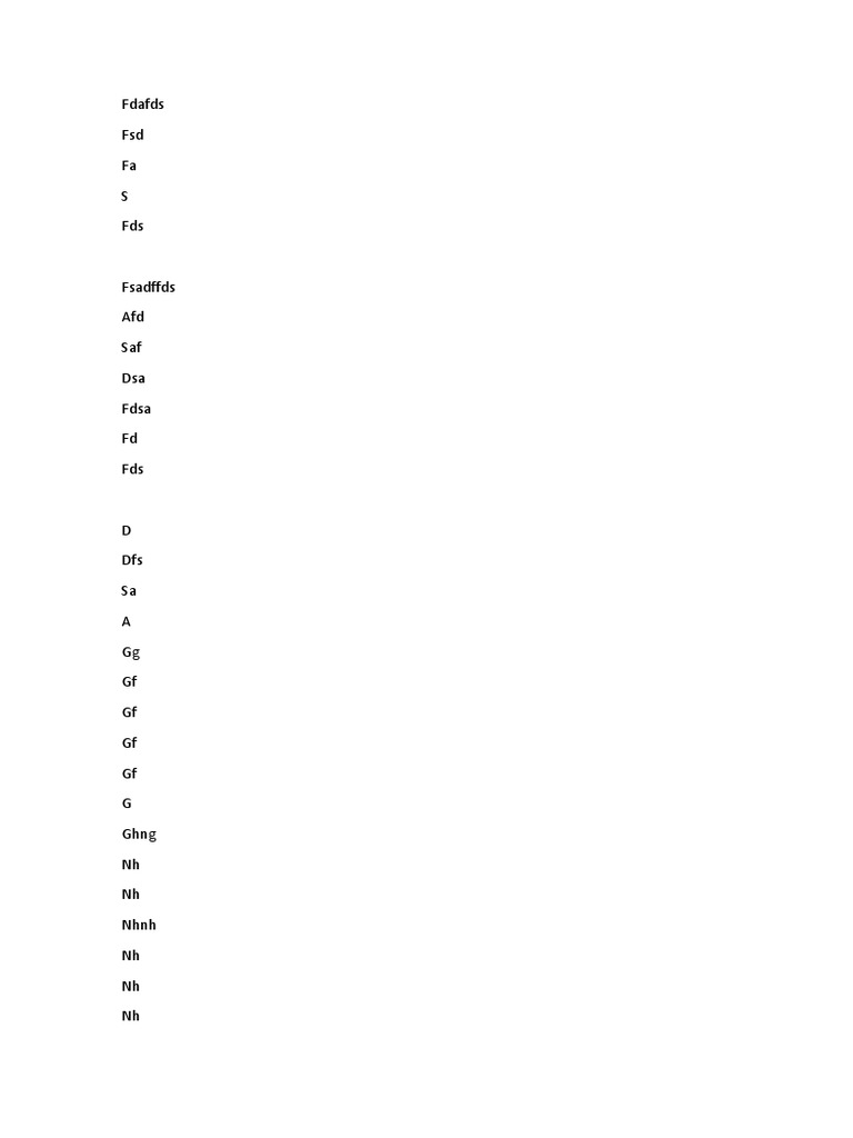 Fdafds FSD Fa S Fds | PDF