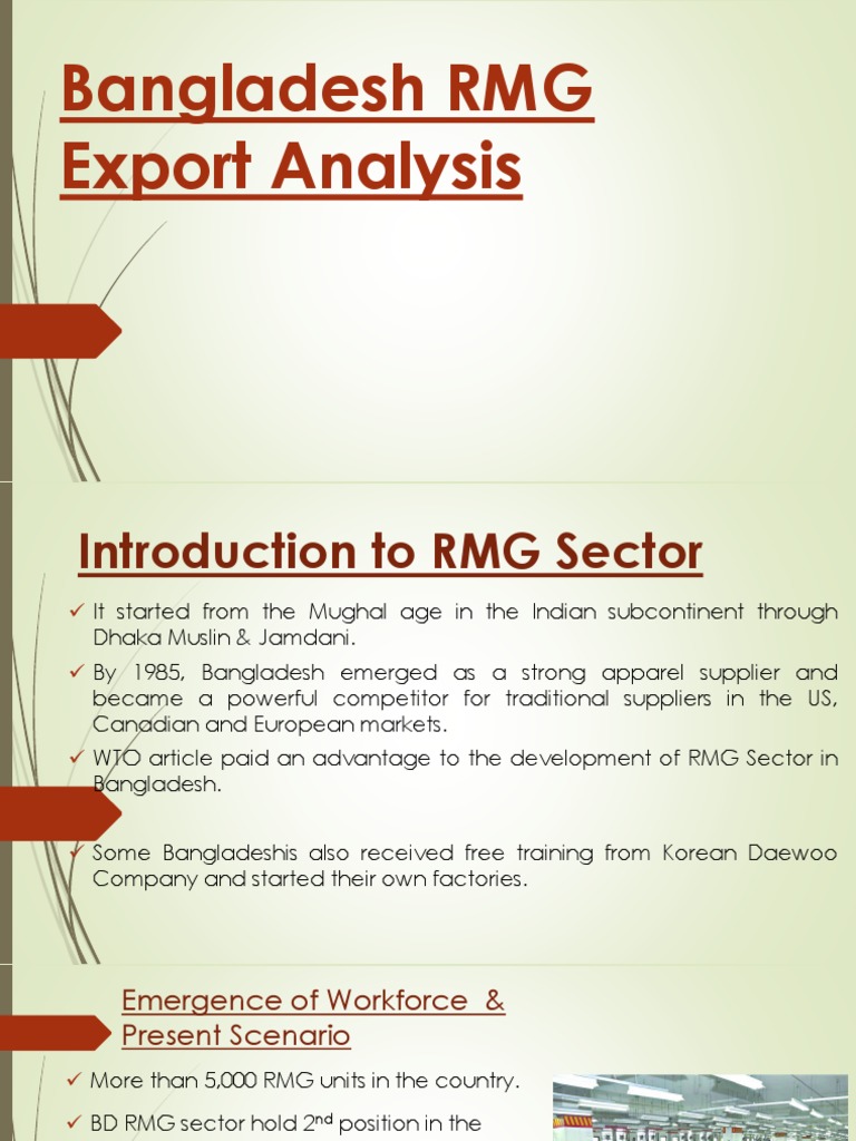 Statistical Analysis On Bangladesh RMG Export | PDF | Bangladesh ...