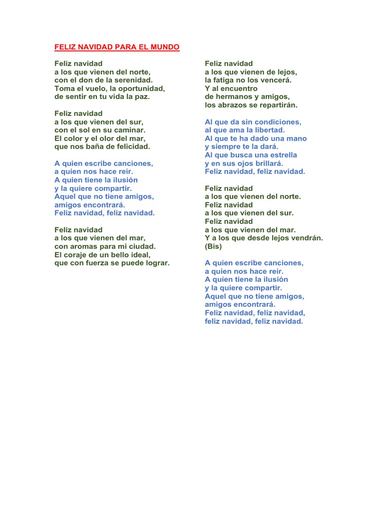 Feliz Navidad para el Mundo | PDF | Navidad | Ocio
