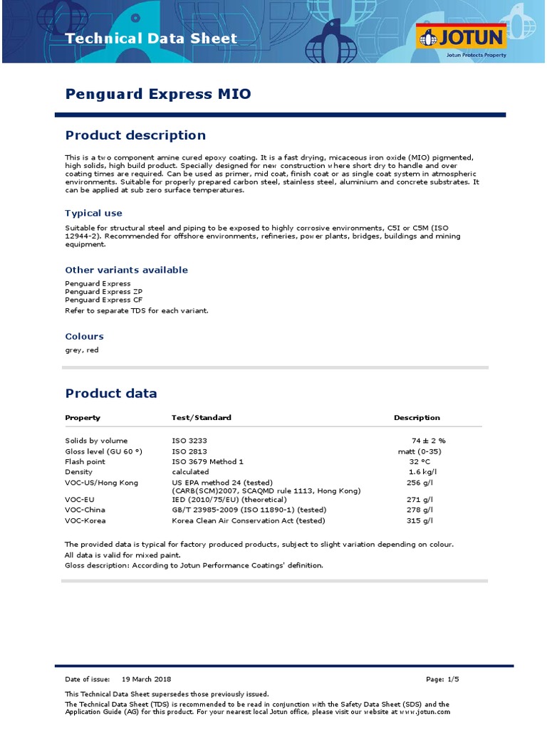 Penguard Express MIO PDF | PDF | Epoxy | Paint