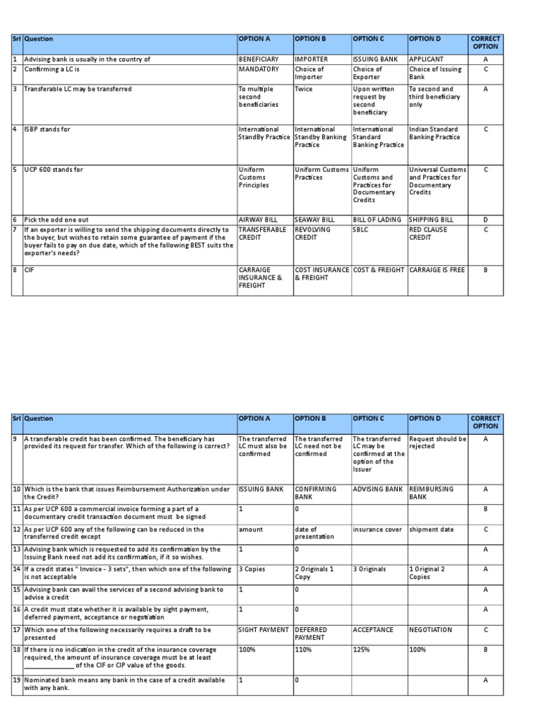 Mock Test 4 With Answers | PDF | Services (Economics) | Money