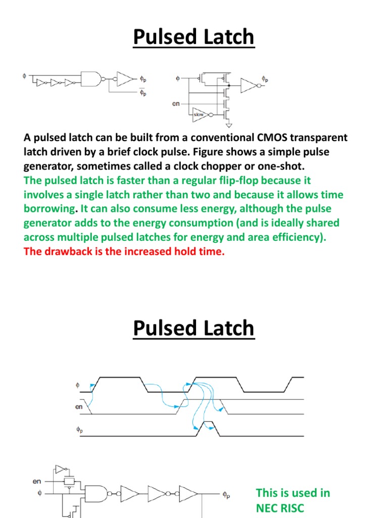 Pulsed Latch | PDF | Digital Technology | Computing