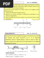 Exercices corrigés sur les portiques RDM | PDF