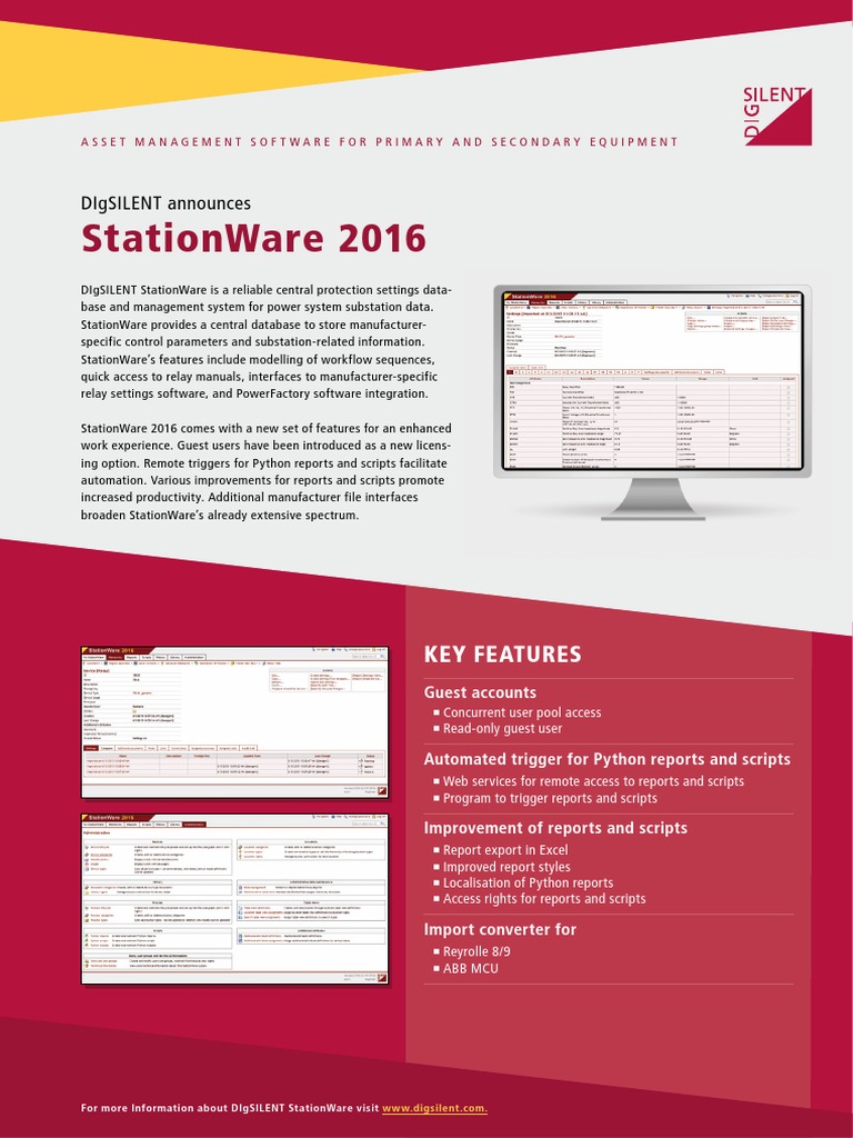 Stationware 2016: Digsilent Announces | PDF | Wind Power | Automation