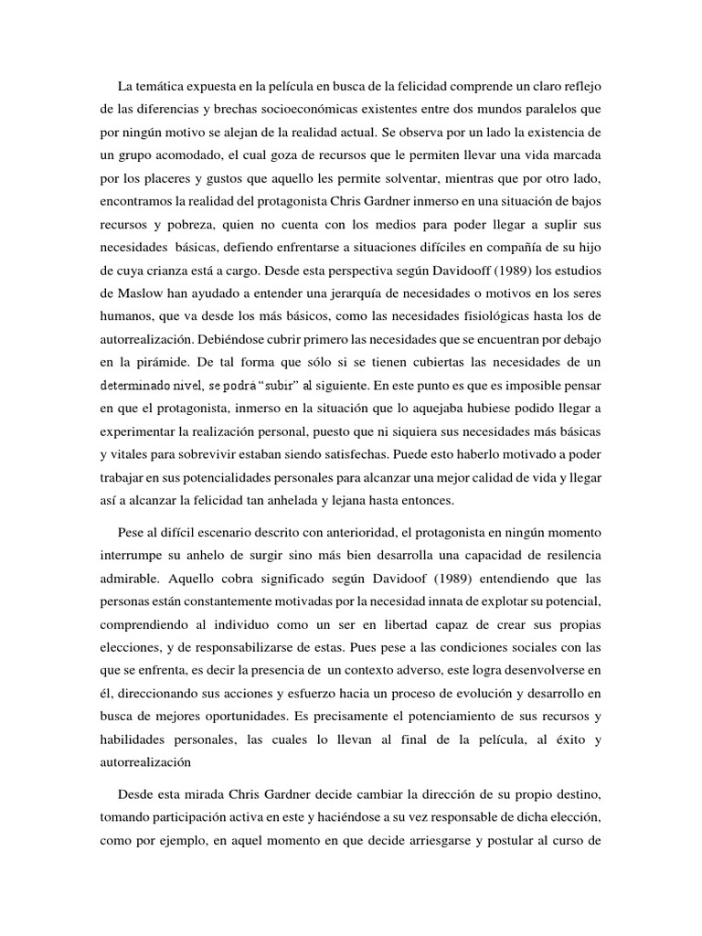 En Busca de La Felicidad | PDF | Felicidad | Sicología