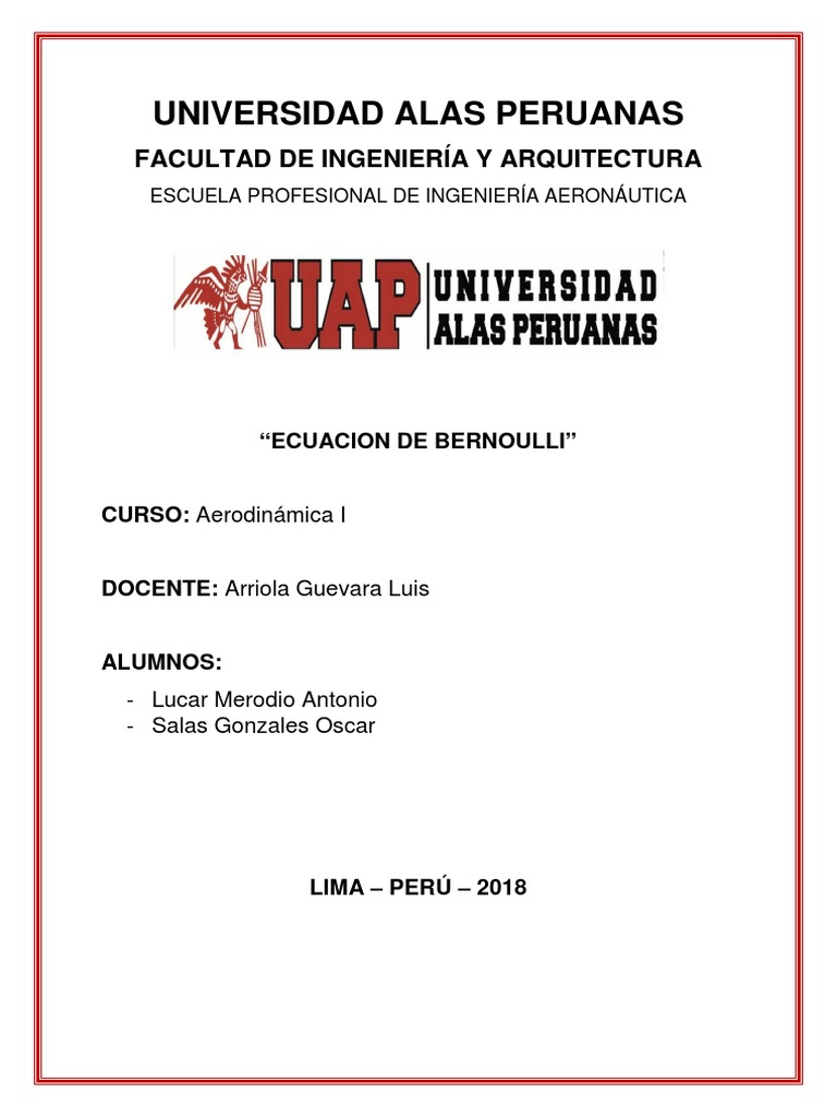 Ecuación de Bernoulli | Descargar gratis PDF | Ecuaciones de Navier ...