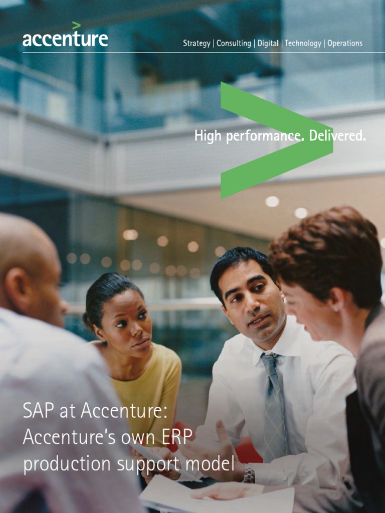 Accenture 16 Acn Own ERP Production Support Model Credential | PDF ...