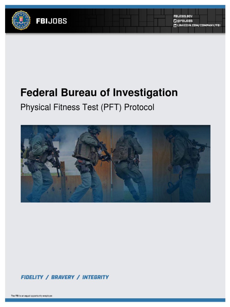 Federal Bureau of Investigation: Physical Fitness Test (PFT) Protocol ...