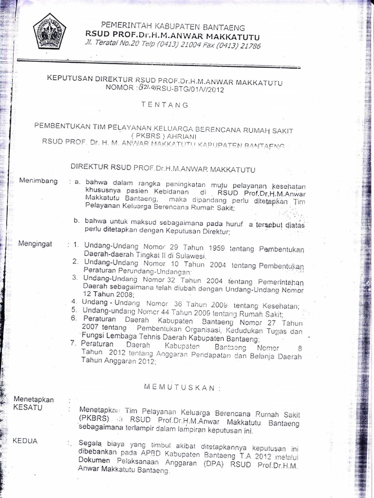 SK Pkbrs Bantaeng | PDF