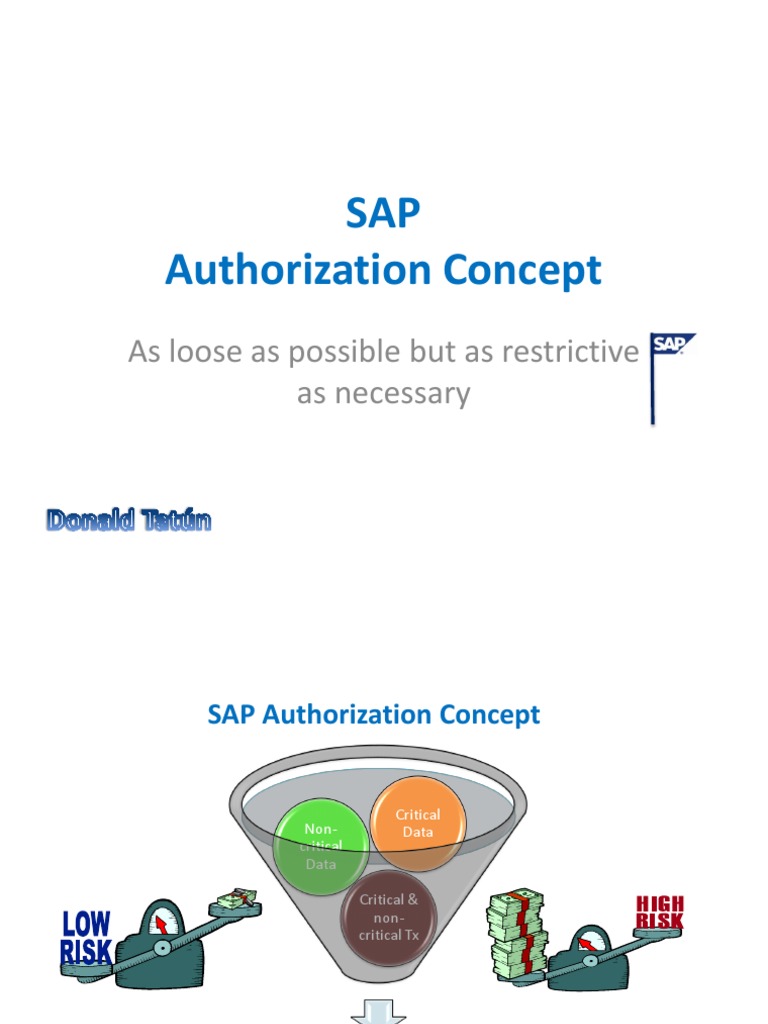 SAP - Authorization Concept | Risk | Business Process